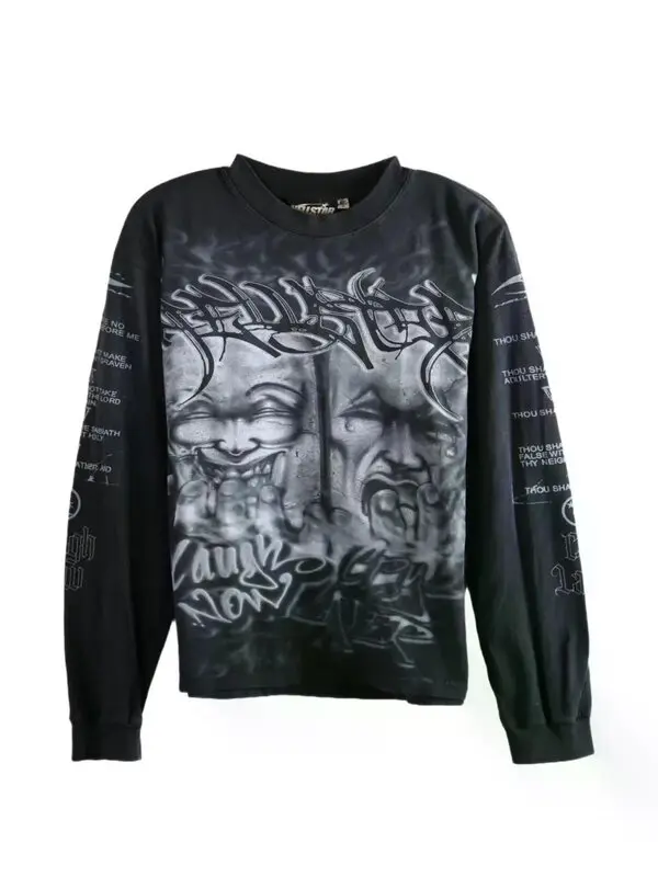 HELLSTAR Commandments Graphic-print Long-sleeve T-shirt - Black
