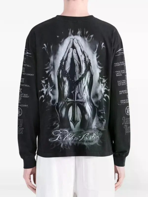 HELLSTAR Commandments Graphic-print Long-sleeve T-shirt