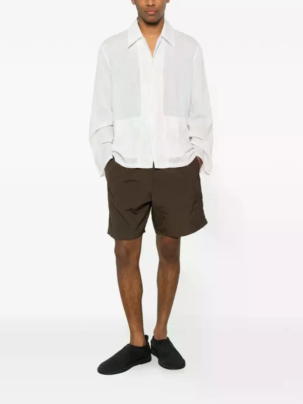 GOLDWIN Relaxed-fit Crinkled Shorts