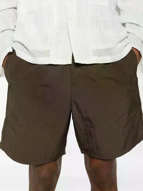 GOLDWIN Relaxed-fit Crinkled Shorts