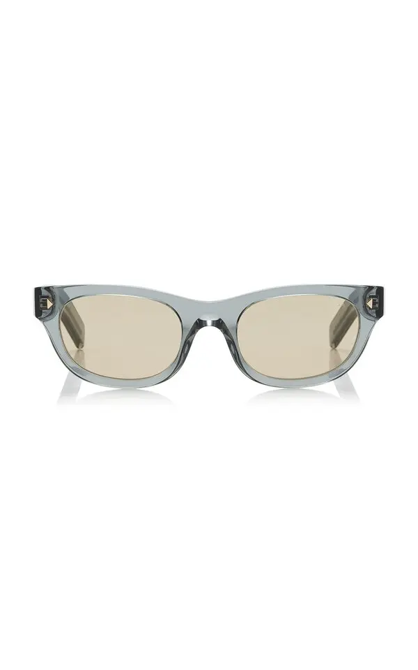 Prada Acetate Square Frame Sunglasses - Green
