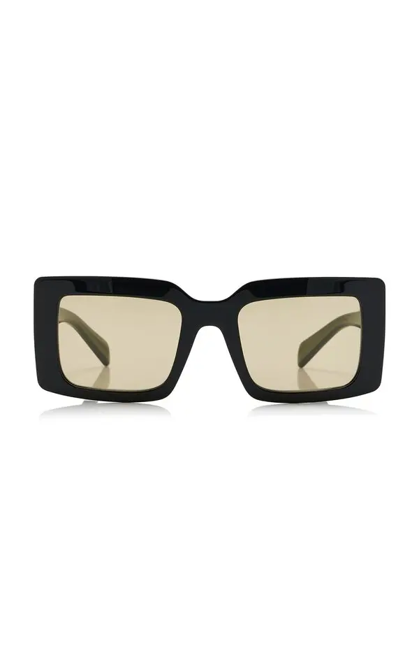 Prada Oversized Square-frame Acetate Sunglasses - Black