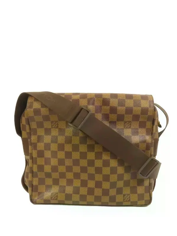 LOUIS VUITTON Naviglio Damier Ebène Shoulder Bag - Brown