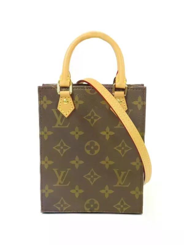 LOUIS VUITTON Petit Sac Plat Monogram Tote Bag