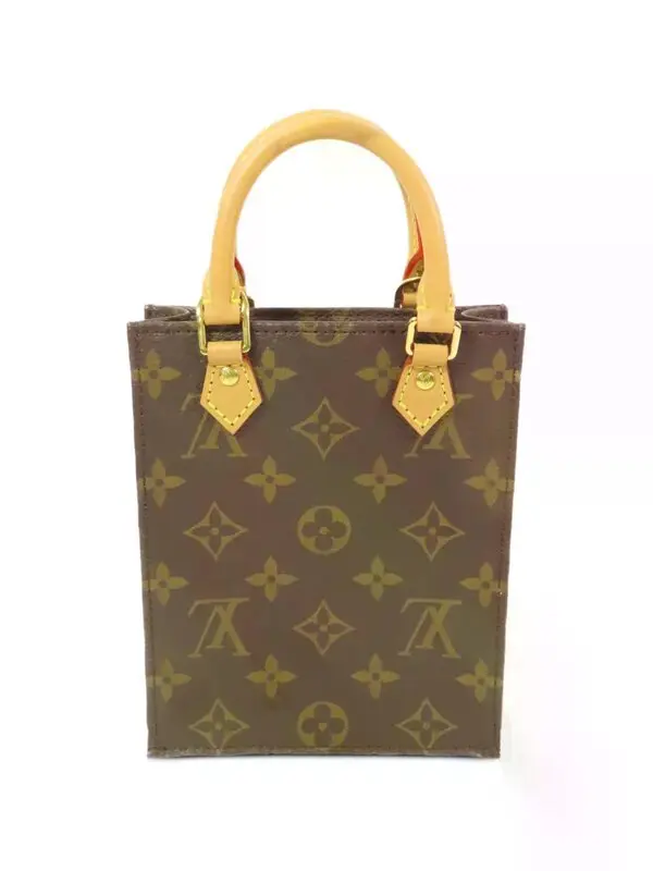 LOUIS VUITTON Petit Sac Plat Monogram Tote Bag