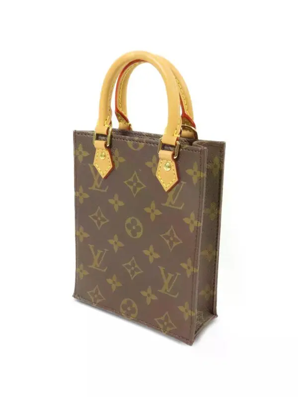 LOUIS VUITTON Petit Sac Plat Monogram Tote Bag