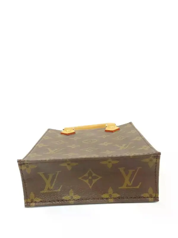 LOUIS VUITTON Petit Sac Plat Monogram Tote Bag