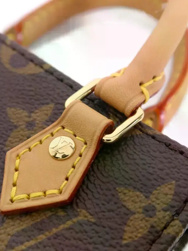 LOUIS VUITTON Petit Sac Plat Monogram Tote Bag - Brown