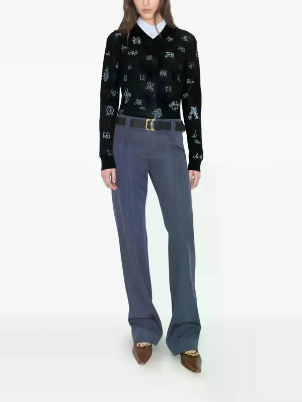 Tory Burch Embroidered Silk Sweater
