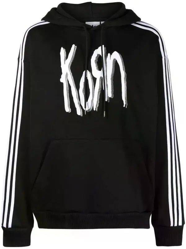 Adidas Korn Embroidered Hoodie - Black
