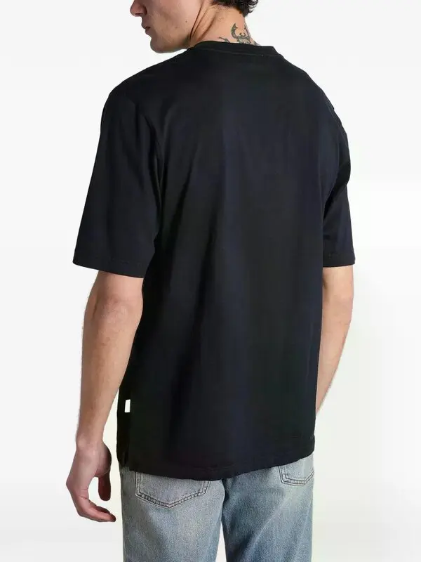 LARDINI Logo-tag Side-slit T-shirt