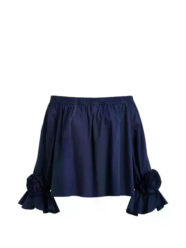 Essentiel Antwerp Off-shoulder Rosette Embellished Blouse
