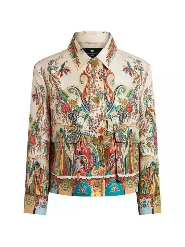 Etro Paisley-print Cropped Jacket