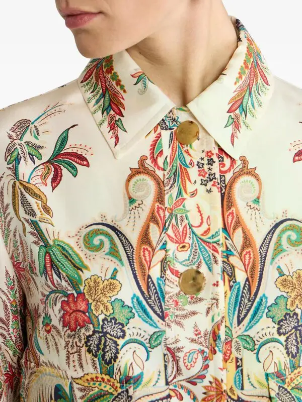 Etro Paisley-print Cropped Jacket