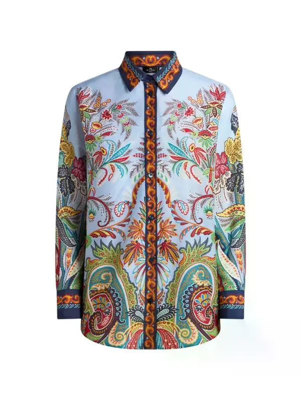 Etro Paisley Print Cotton Shirt
