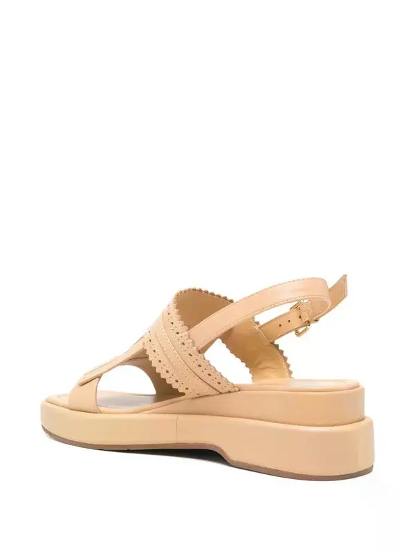 BRUNO PREMI Perforated Fringe Sandals