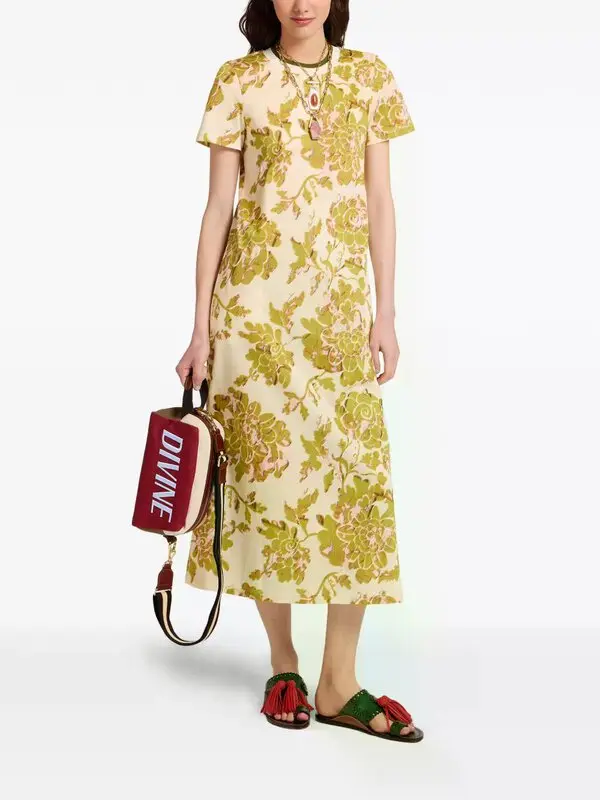 La DoubleJ Sporty Swing Dress In Oasis Print - Neutrals
