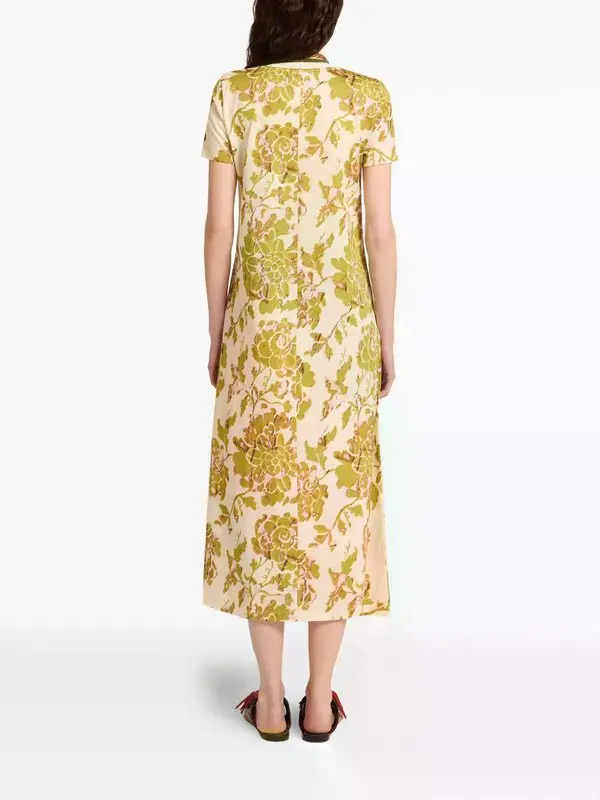 La DoubleJ Sporty Swing Dress In Oasis Print - Neutrals