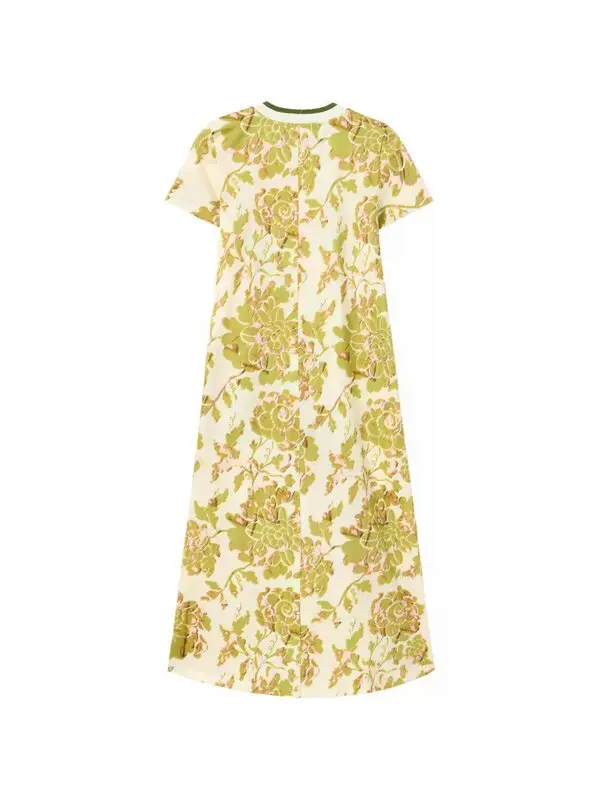 La DoubleJ Sporty Swing Dress In Oasis Print - Neutrals