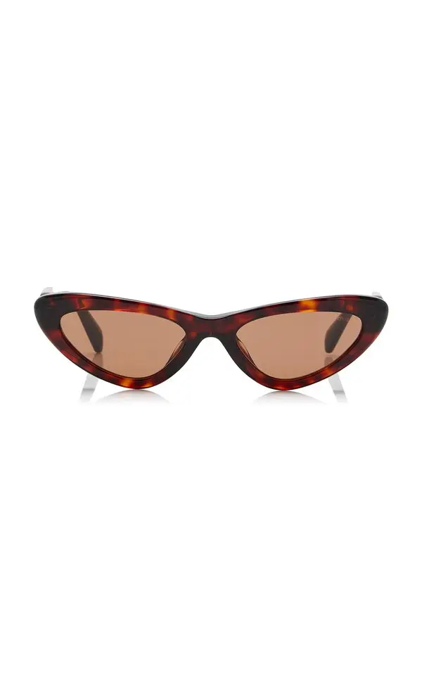 Miu Miu Cat-eye Acetate Sunglasses - Brown