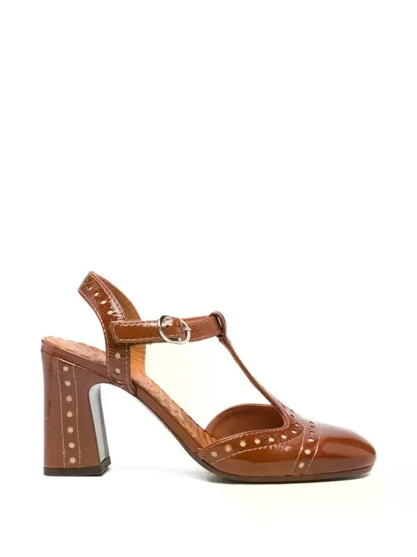Chie Mihara Mira Perforated T-bar Pumps - Brown