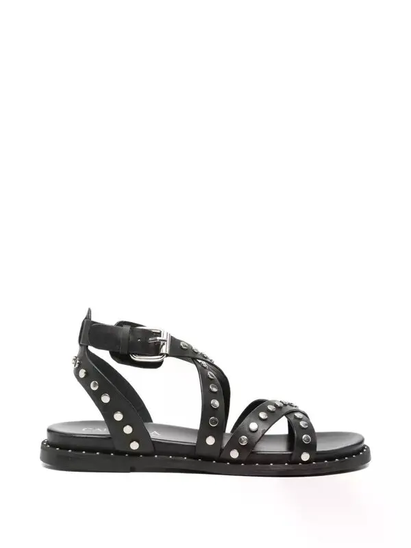 CARMELA Stud-embellished Leather Sandals
