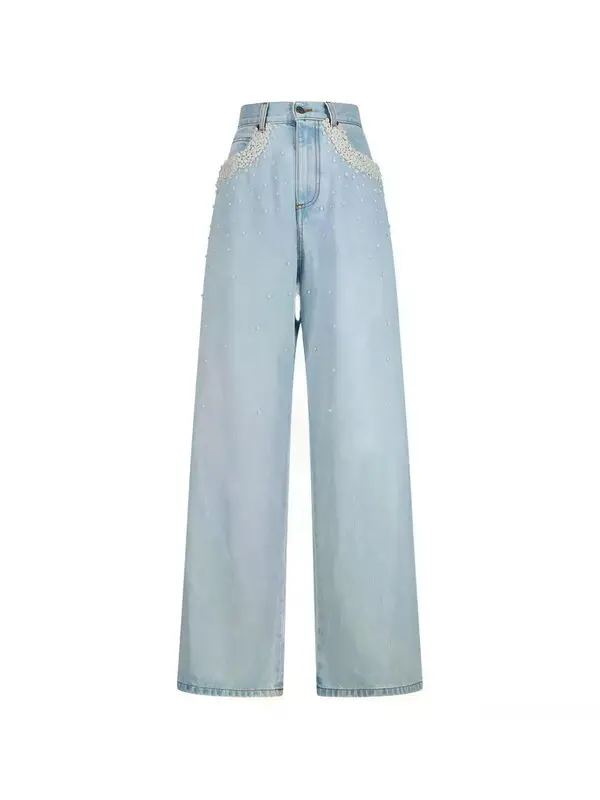 Giuseppe Di Morabito Embellished Cotton Jeans