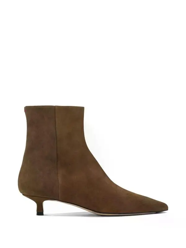 AeydĒ Sofie Suede Ankle Boots - Brown