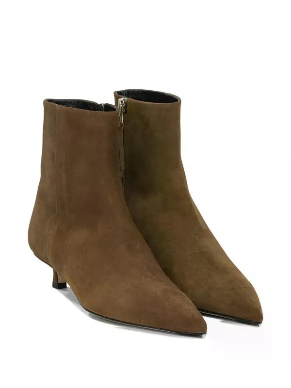 AeydĒ Sofie Suede Ankle Boots - Brown