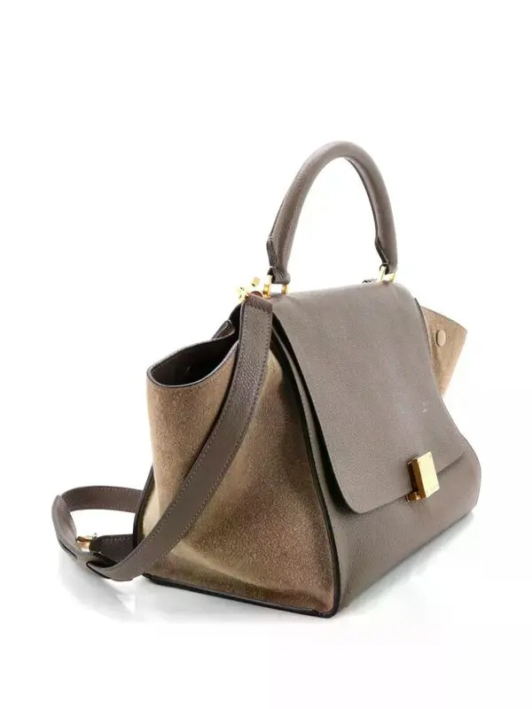 Celine Trapeze Satchel - Brown