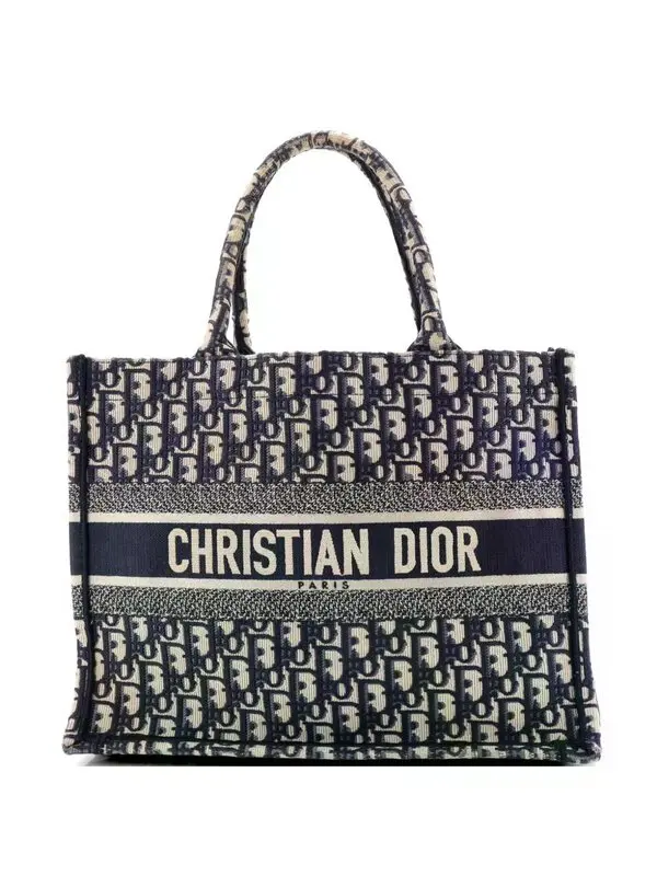 Dior Book Oblique Canvas Medium Tote Bag