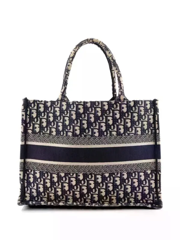 Dior Book Oblique Canvas Medium Tote Bag
