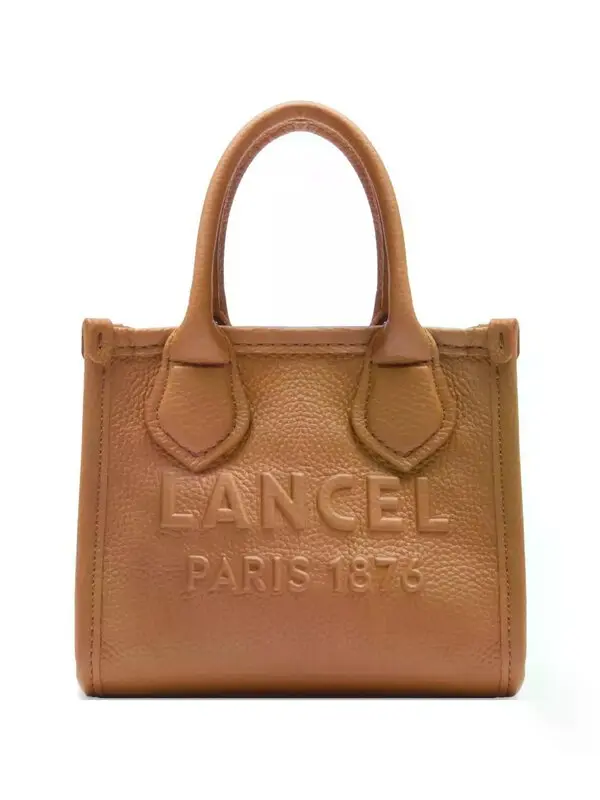 LANCEL Leather Tote Bag - Brown