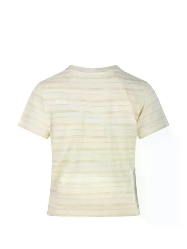 Maison Kitsuné Striped Logo T-shirt