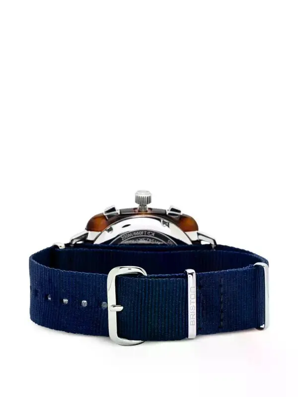 BRISTON Clubmaster Regatta 42mm Chronograph Watch - Brown