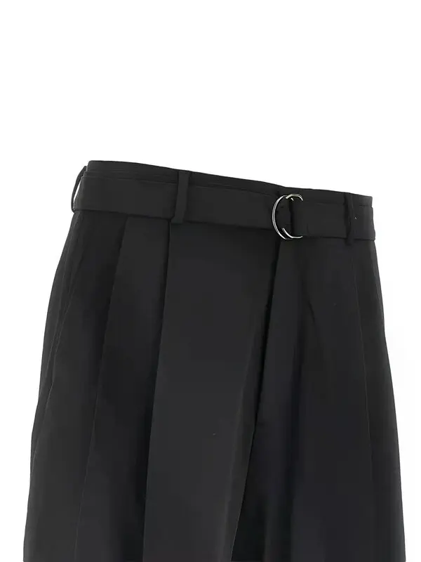 CMMN SWDN Belted Pleated Shorts