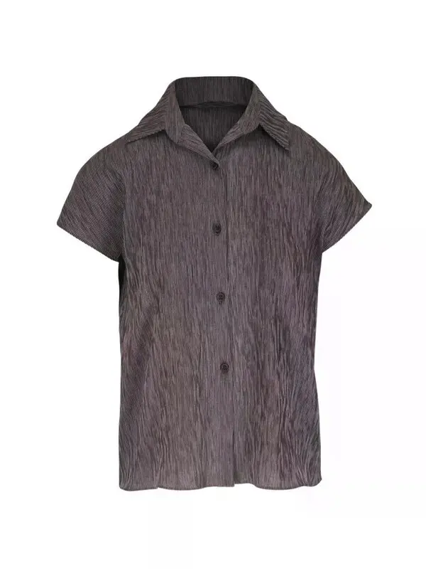 PETER COHEN Striped Short-sleeve Blouse