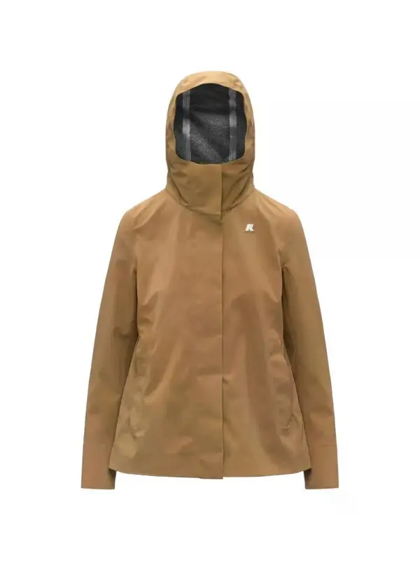 K-WAY Madalina Bonded Jersey Jacket - Neutrals