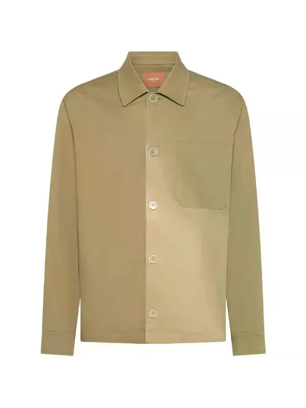 CRUNA Cardiff Pocket-detail Overshirt - Brown