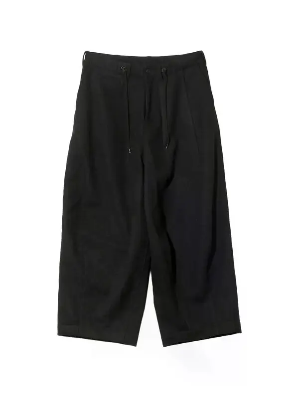 Needles Wide-leg Drawstring Trousers With Buckle Detail