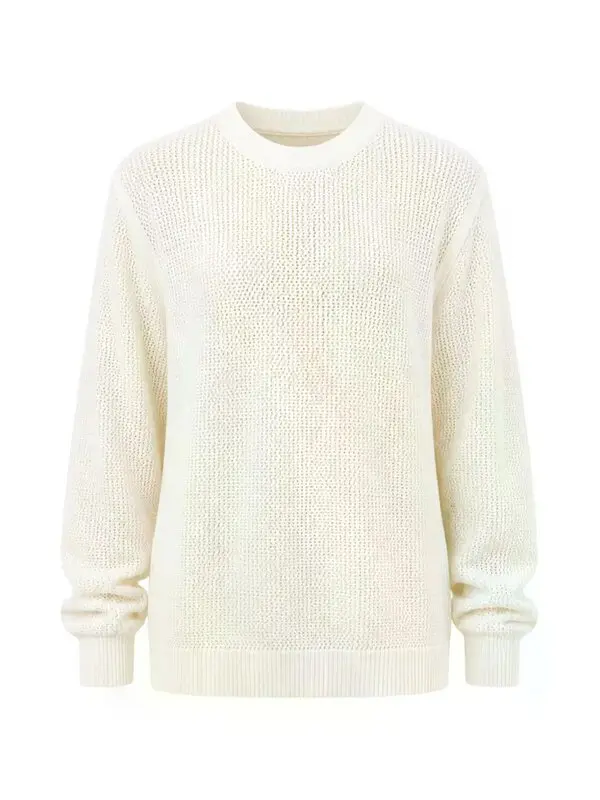 Maison Kitsuné Open Knit Crew Neck Sweater