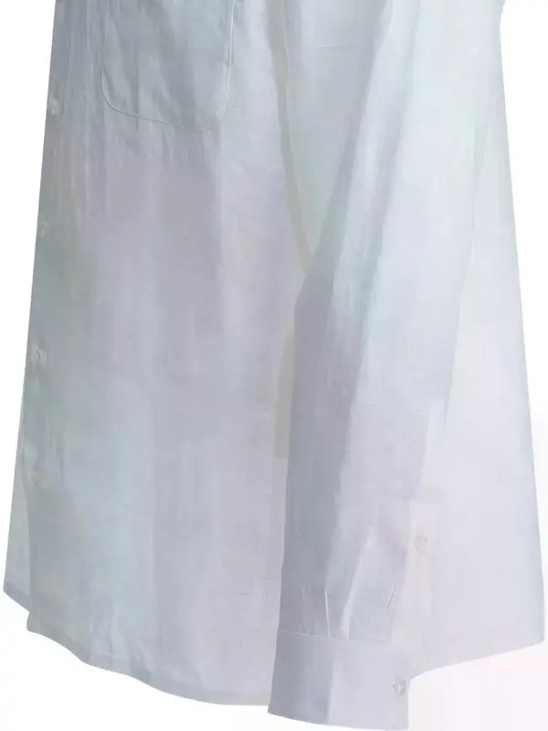 Zegna Mandarin-collar Chest-pocket Shirt