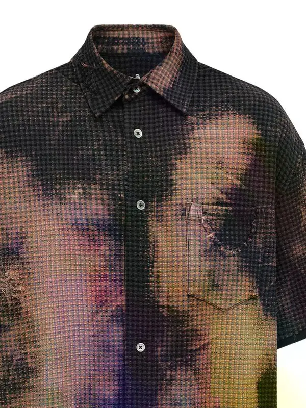 FENG CHEN WANG Decayed Check Shirt