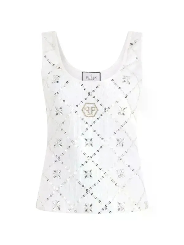 Philipp Plein Sequin Embellished Tank Top