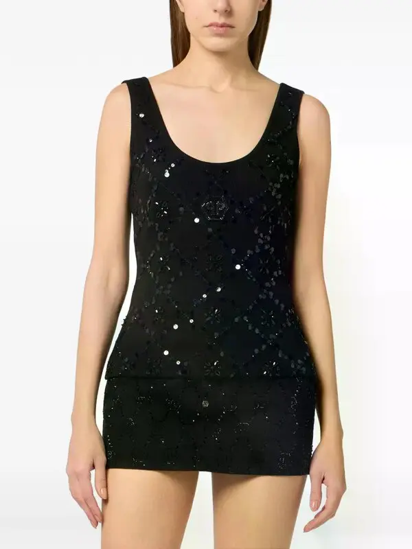 Philipp Plein Embellished Tank Top