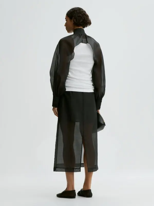 BY MALENE BIRGER Silk Organza Bolero Top