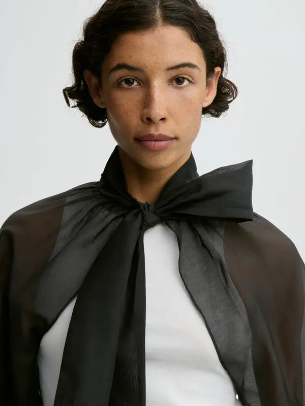 BY MALENE BIRGER Silk Organza Bolero Top