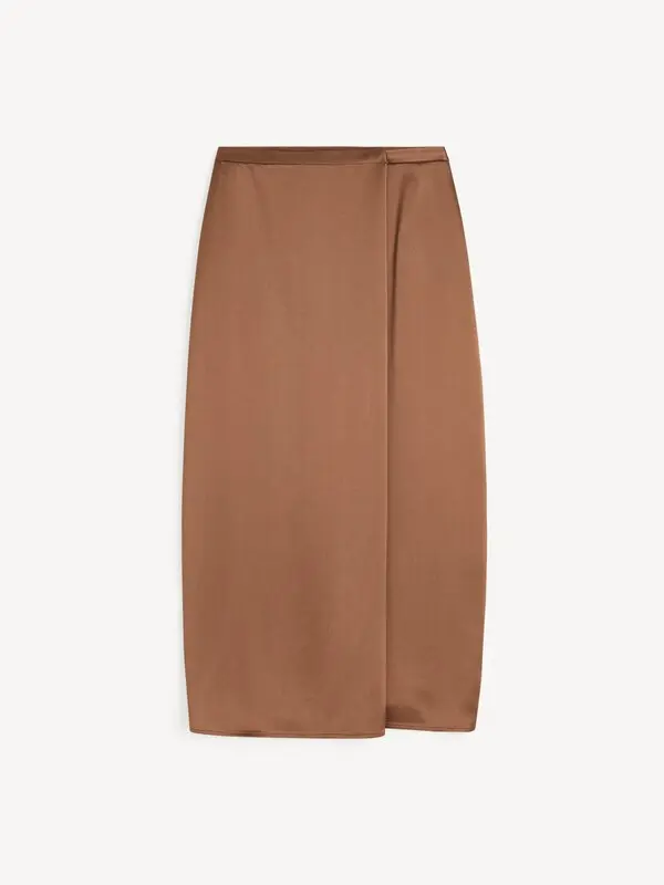 BY MALENE BIRGER Pacia Satin Maxi Skirt - Latte Brown