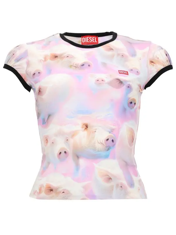 DIESEL® T-shirt Con Stampa - Multicolour