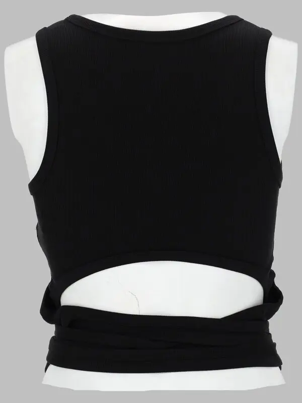DIESEL® T-anky-tail" Crop Top With Lace Detail